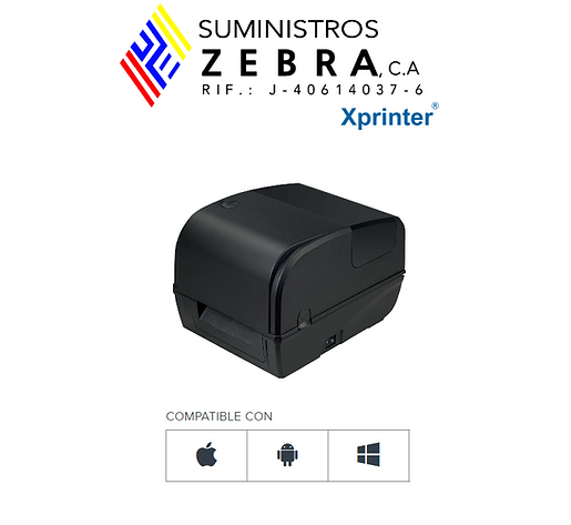 Impresora Desktop de Etiquetas Xprinter TT-426B USB – Suministros Zebra ...